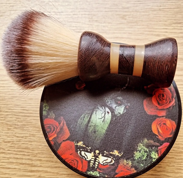 Bog Oak and Buffalo Horn Shaving Brush - The Gentleman's Groom Room